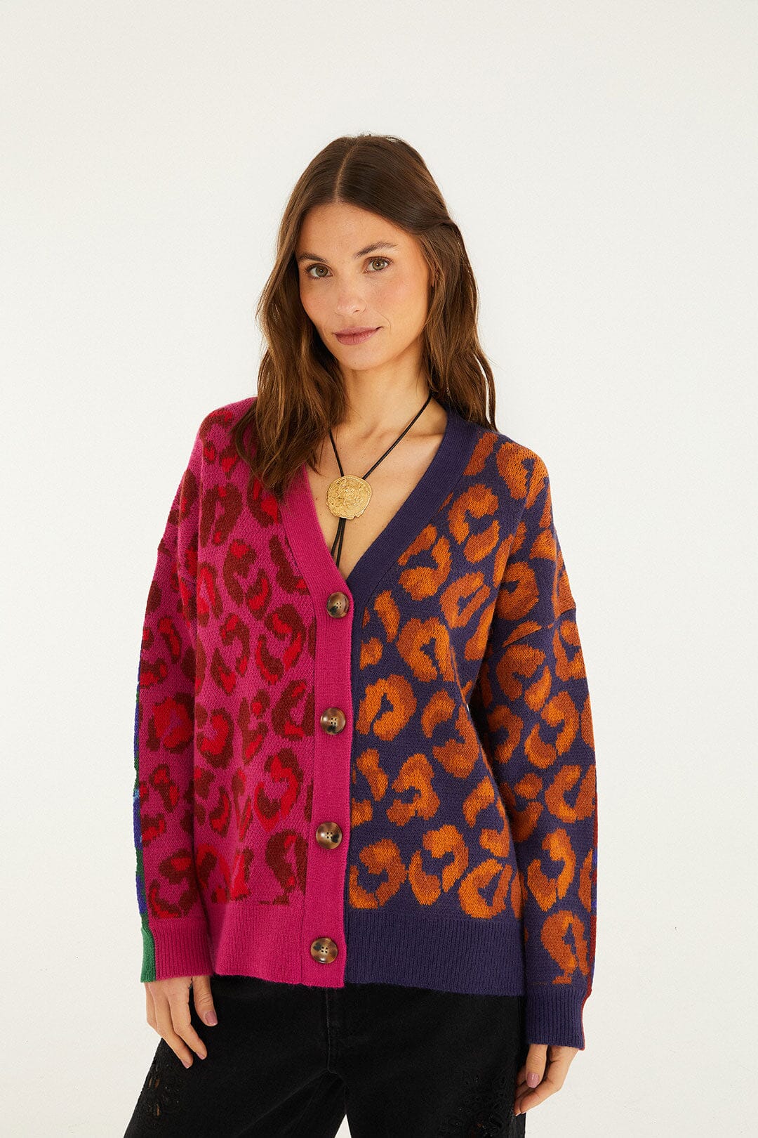 Farm Rio Leopard Cardigan