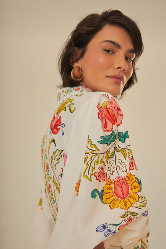 Off-White Floral Insects Romper – FARM Rio